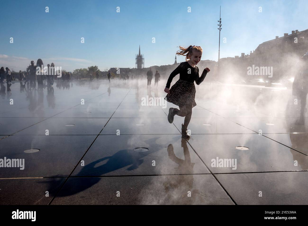 Bordeaux, October 23rd 2024: Miroir d'eau Stock Photo - Alamy