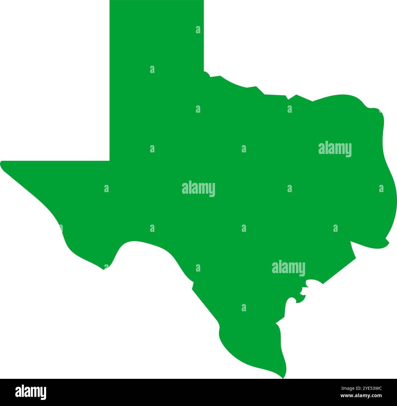 Editable texas border map hi-res stock photography and images - Alamy