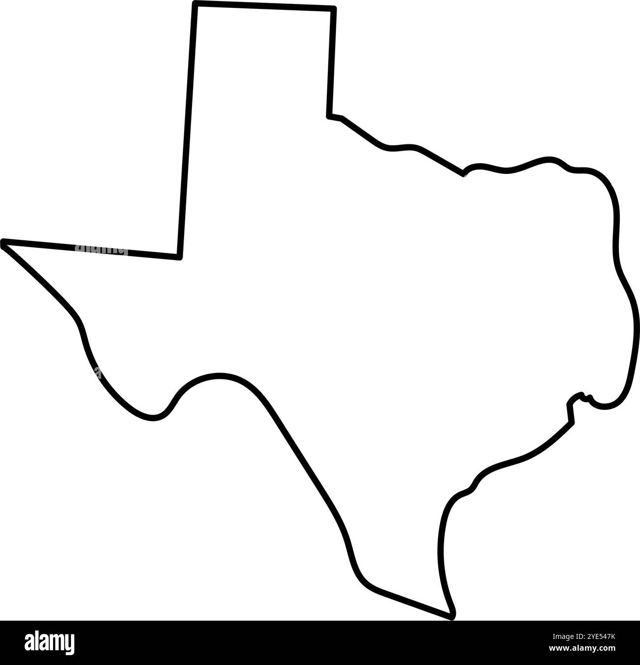 Simple Texas map icon. Editable vector Stock Vector Image & Art - Alamy