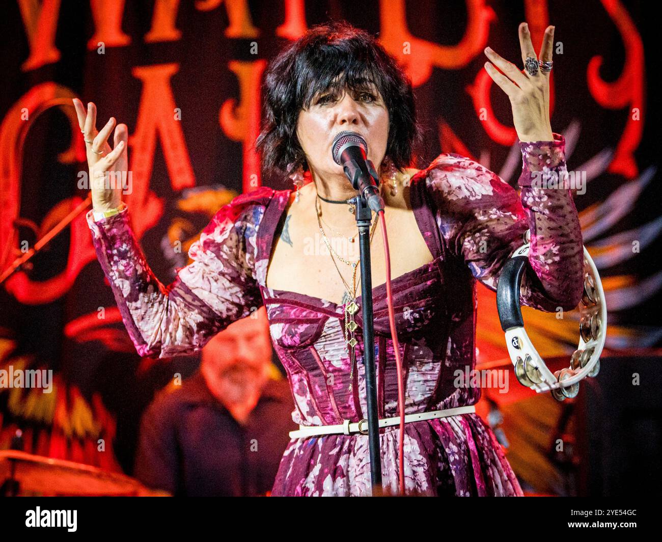 Meghan Parnell on vocals Stock Photo - Alamy