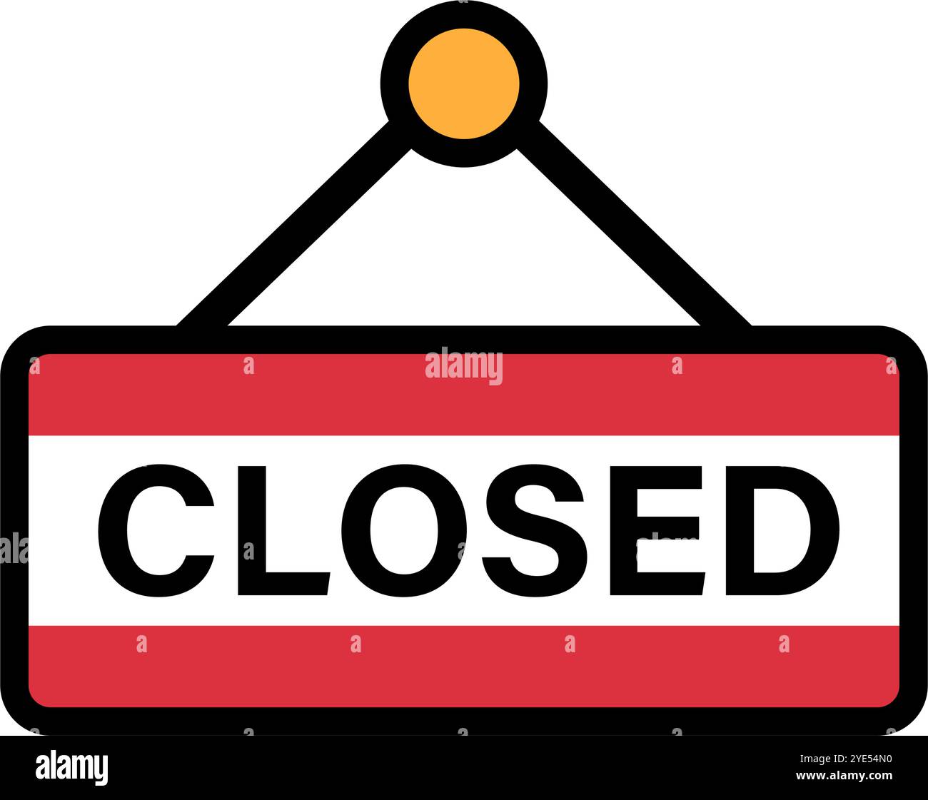 Flat design shop CLOSED sign. Vector Stock Vector Image & Art - Alamy