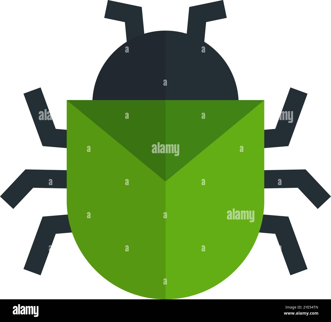 Flat design beetle icon. Insect icon. Editable vector Stock Vector ...