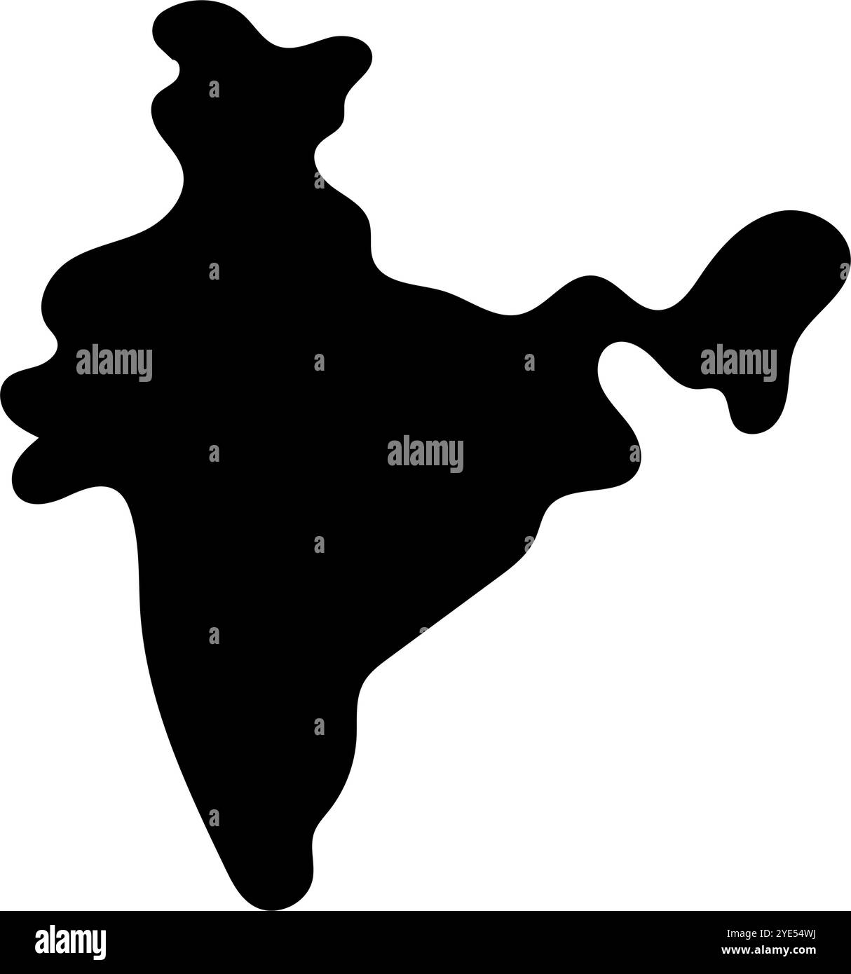 India map silhouette icon. Editable vector Stock Vector Image & Art - Alamy
