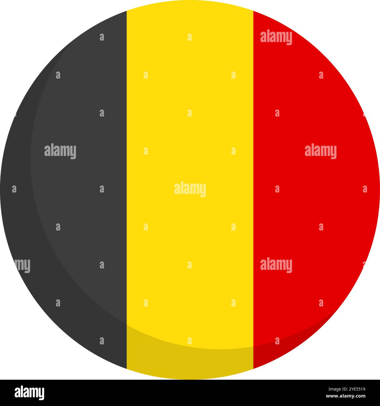 Round Belgian flag icon. Flag of Belgium. Editable vector Stock Vector ...