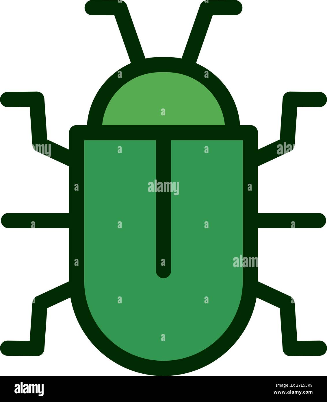 Green insect icon. Bug. Editable vector Stock Vector Image & Art - Alamy