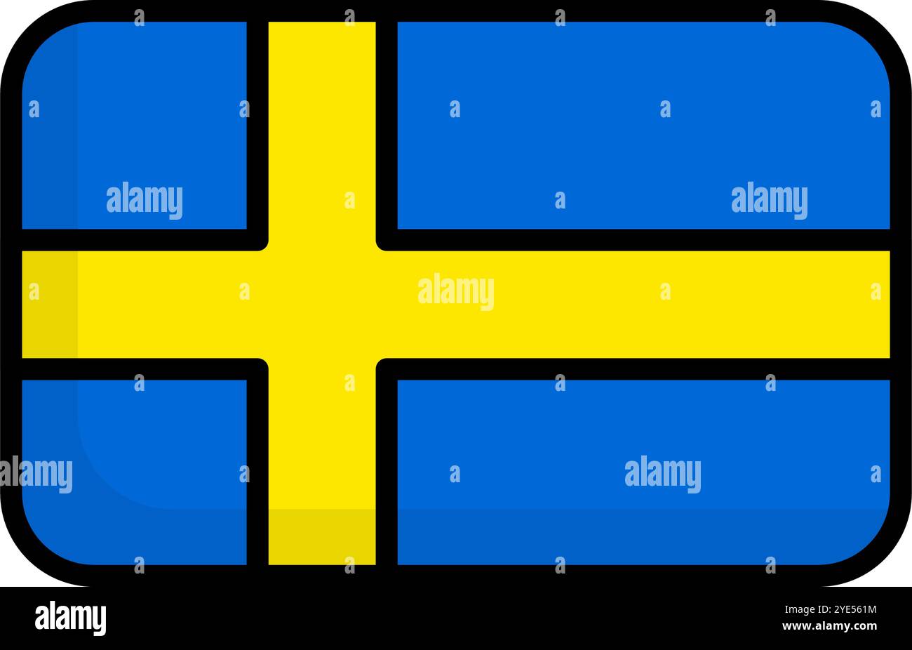 Swedish flag Stock Vector Images - Alamy