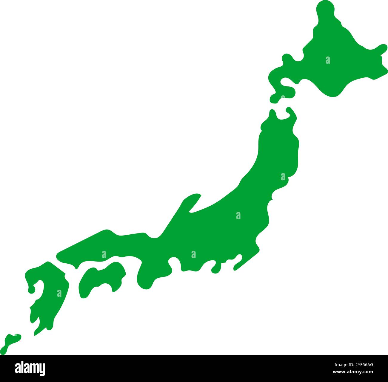 Hokkaido map vector hi-res stock photography and images - Alamy