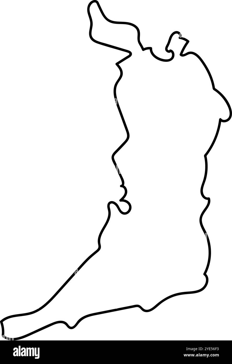 Simple Osaka Prefecture map icon. Editable vector Stock Vector Image ...