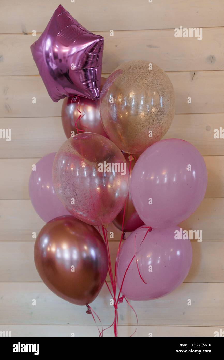 Balloons party theme background hi-res stock photography and images - Alamy