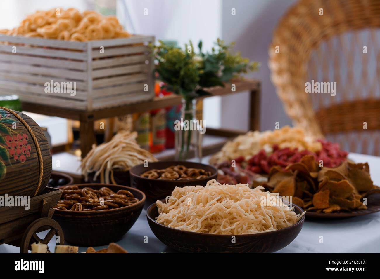 A Bountiful Display of Various Snacks and Dried Foods Stock Photo - Alamy