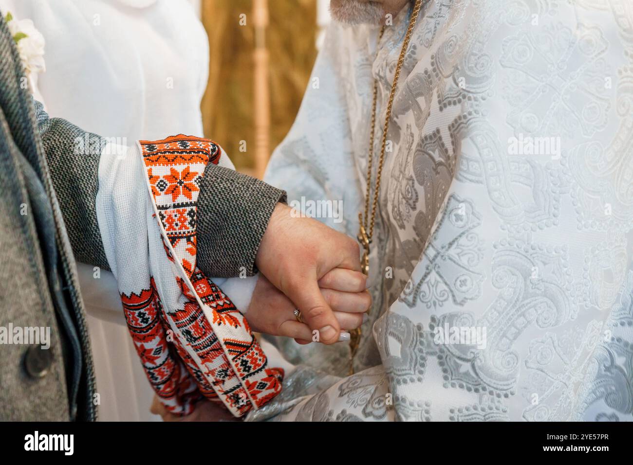 Traditional Wedding Ceremony with Intertwined Hands Symbolizing Unity ...