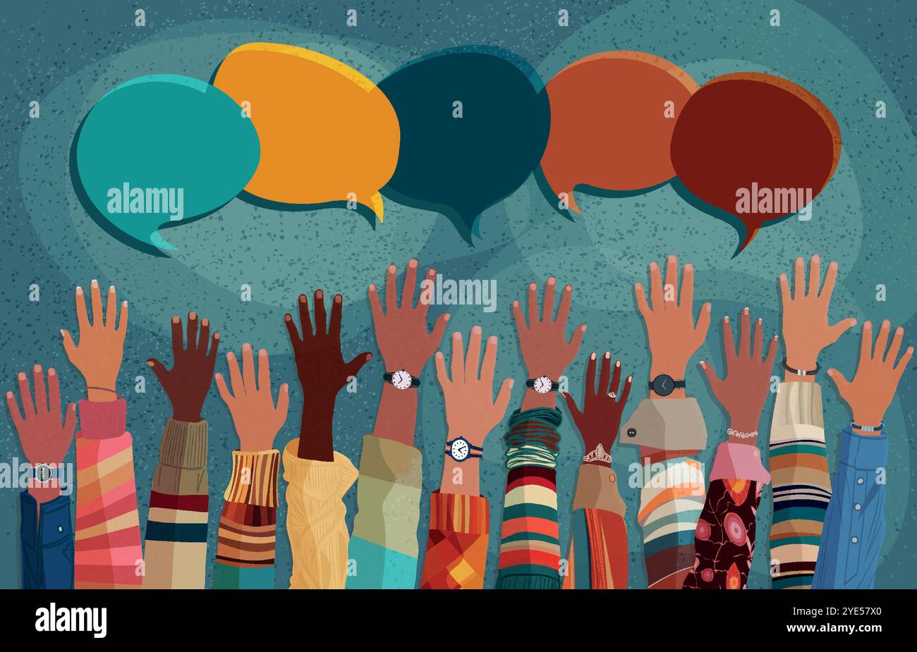 Speak group woman help Stock Vector Images - Alamy