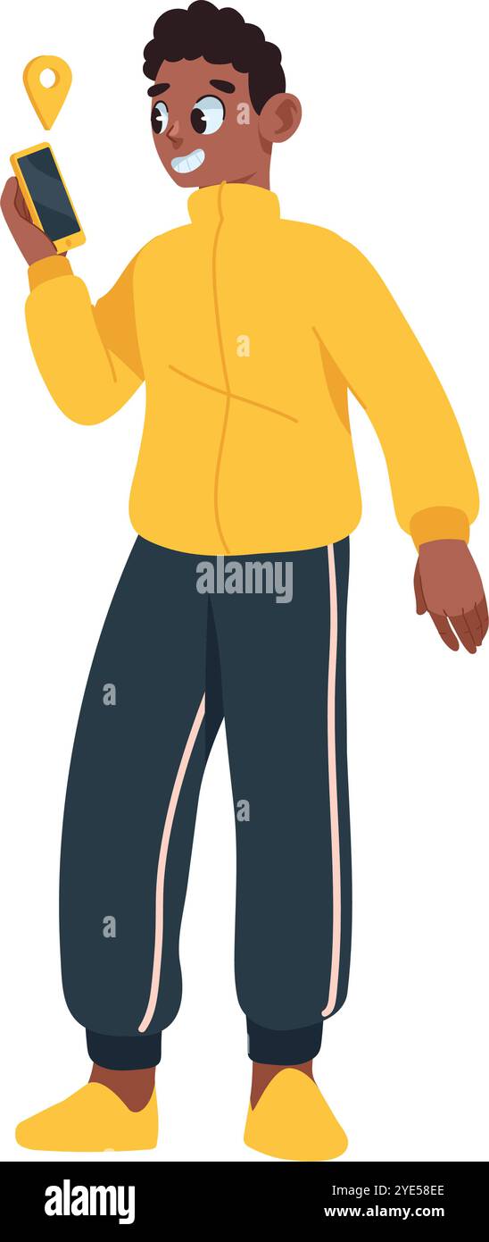 Man using map travel Stock Vector Images - Alamy
