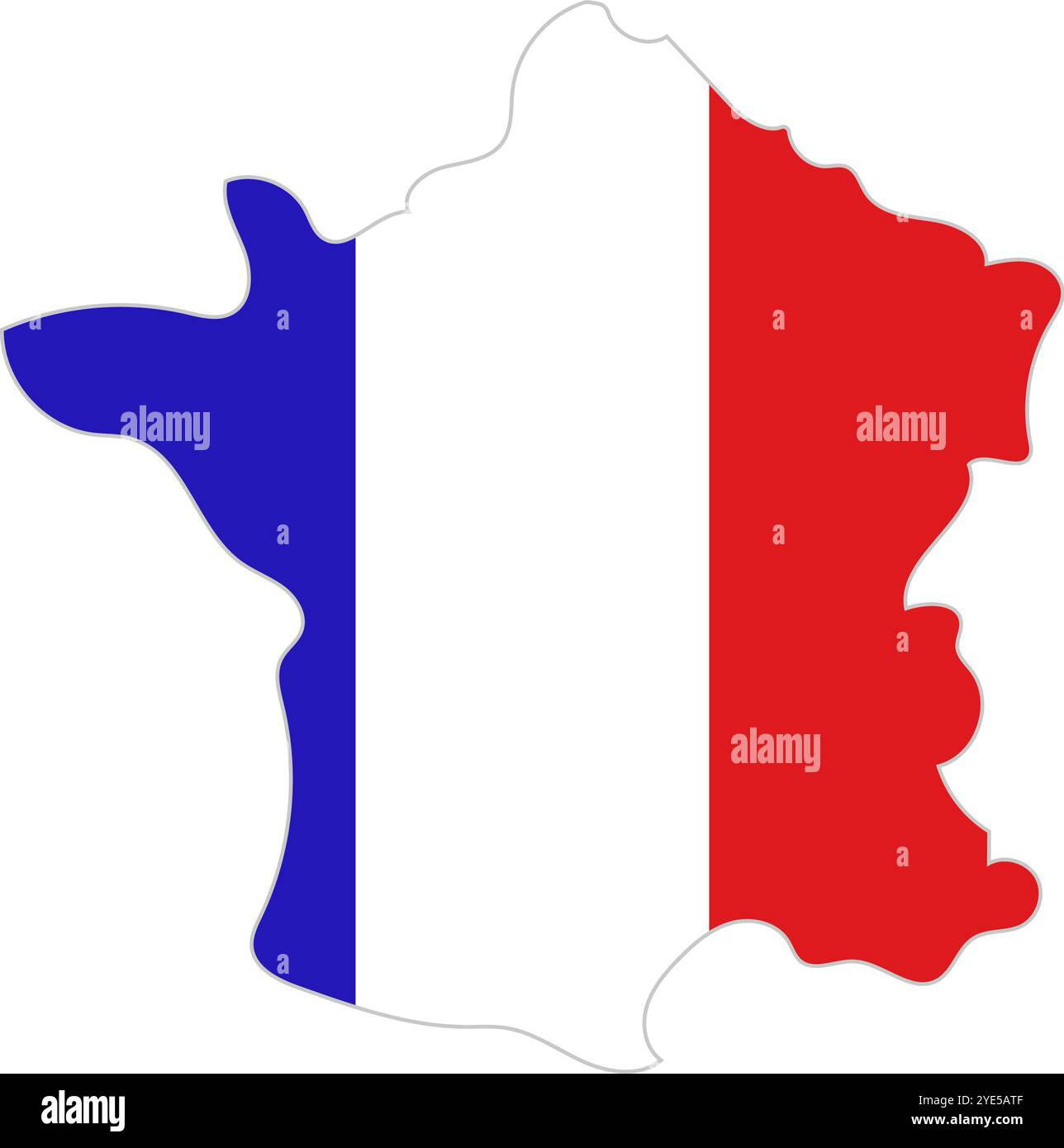 France flag map icon Stock Vector Images - Alamy