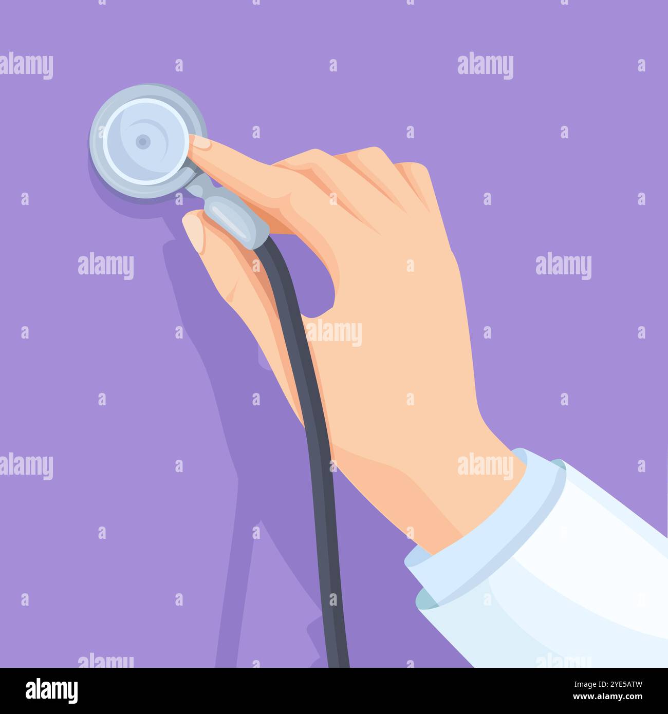 Doctor hand hold stethoscope. Medical examination health healing ...