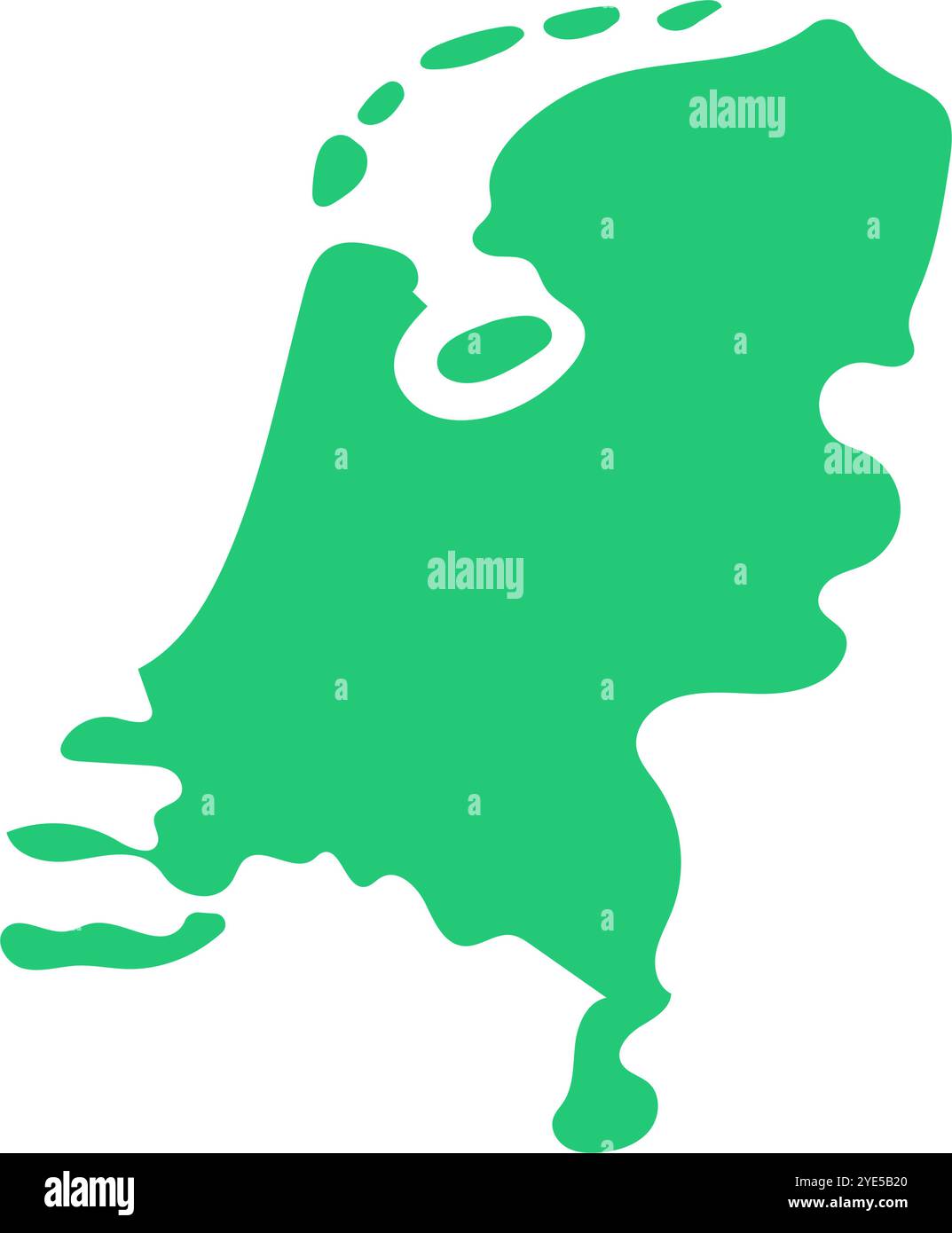 Simple Dutch map icon. Netherlands map. Editable vector Stock Vector ...