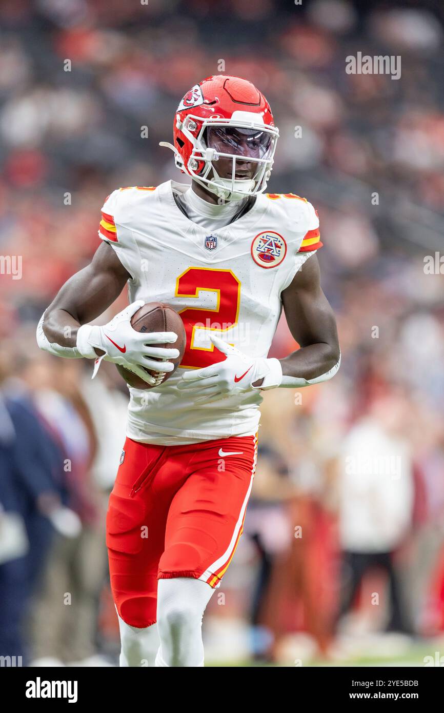 Kansas City Chiefs cornerback Joshua Williams (2) warms up before ...