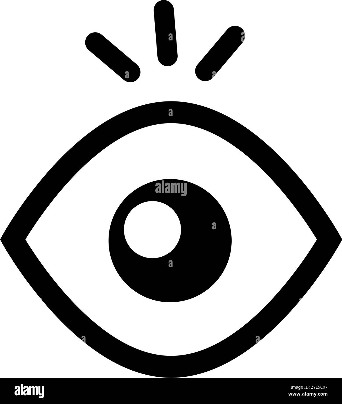 Pop surprise eye. Notice eye. Editable vector Stock Vector Image & Art ...