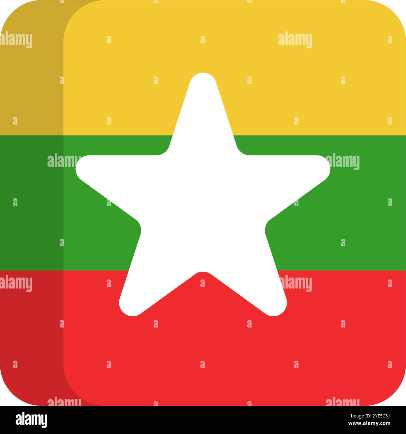 Logotipo De La Bandera De Myanmar Bandera Nacional Oficial De Myanmar