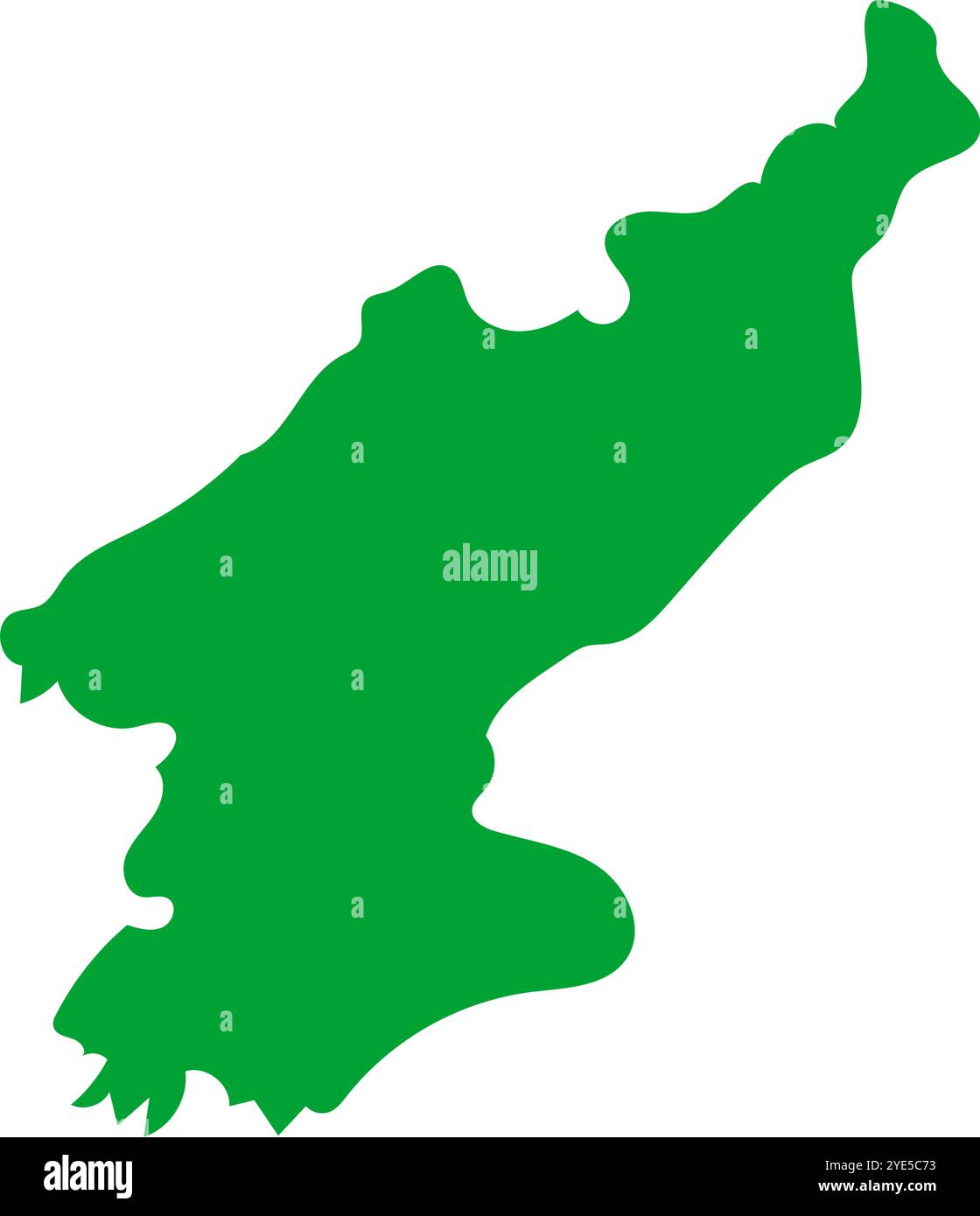 Green North Korean map icon. Editable vector Stock Vector Image & Art ...