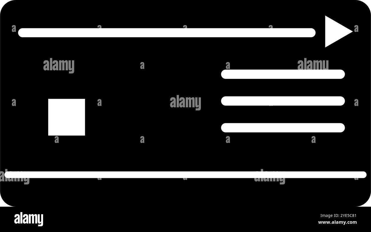 Simple credit card silhouette icon. Card loan payment. Editable vector ...