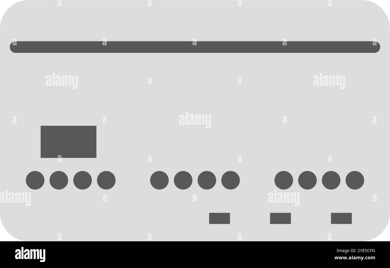 Simple flat design credit card icon. Payment. Editable vector Stock ...