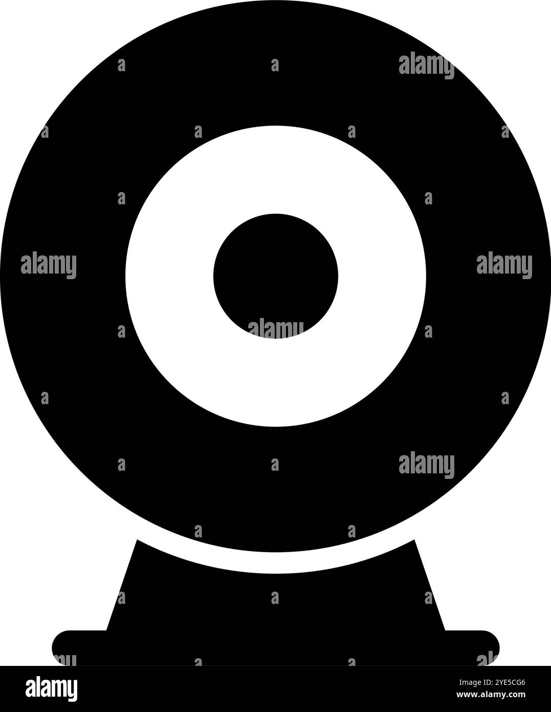 Home security camera silhouette. Surveillance camera. Editable vector ...