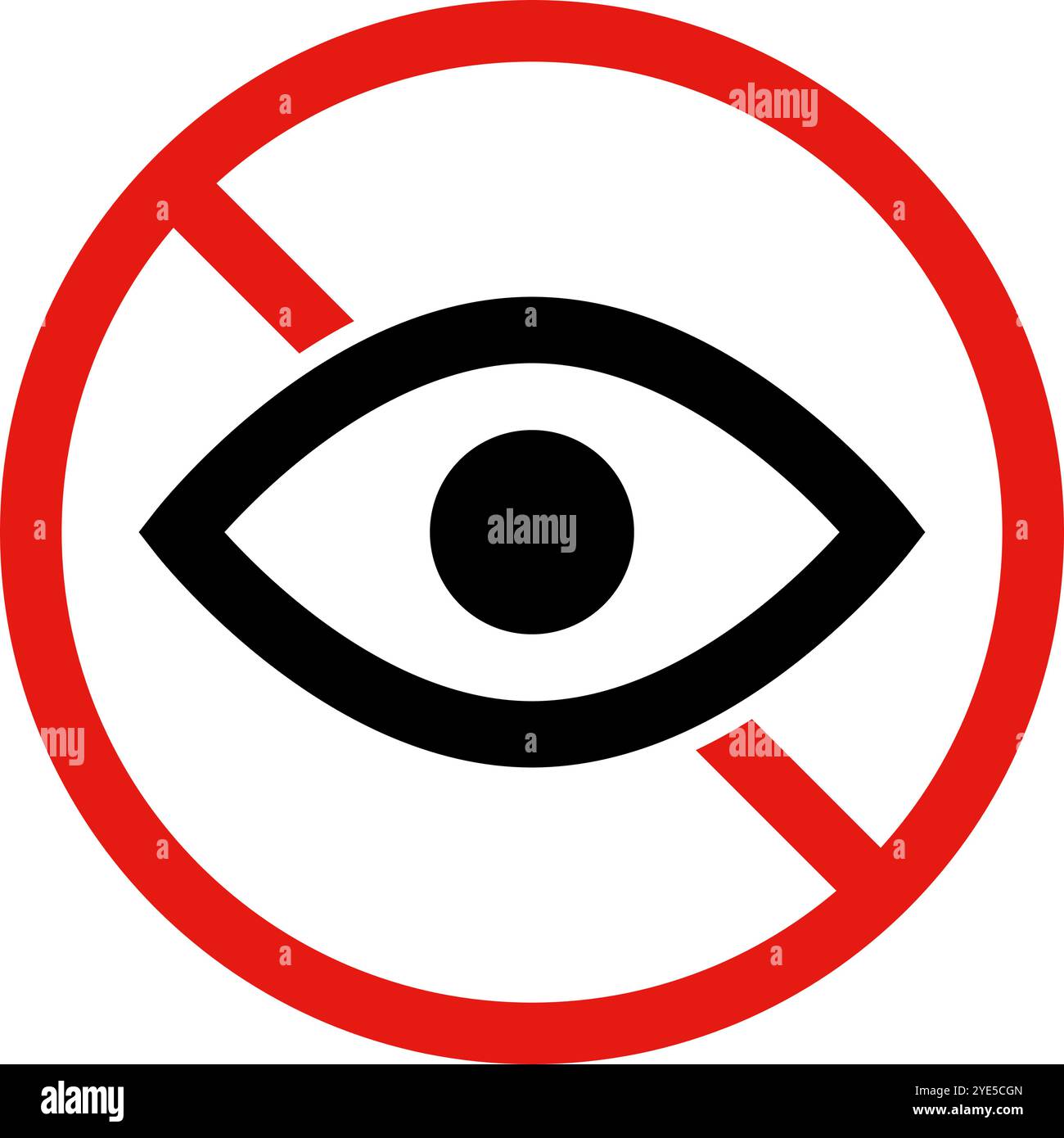 Visual warning vector vectors hi-res stock photography and images - Alamy