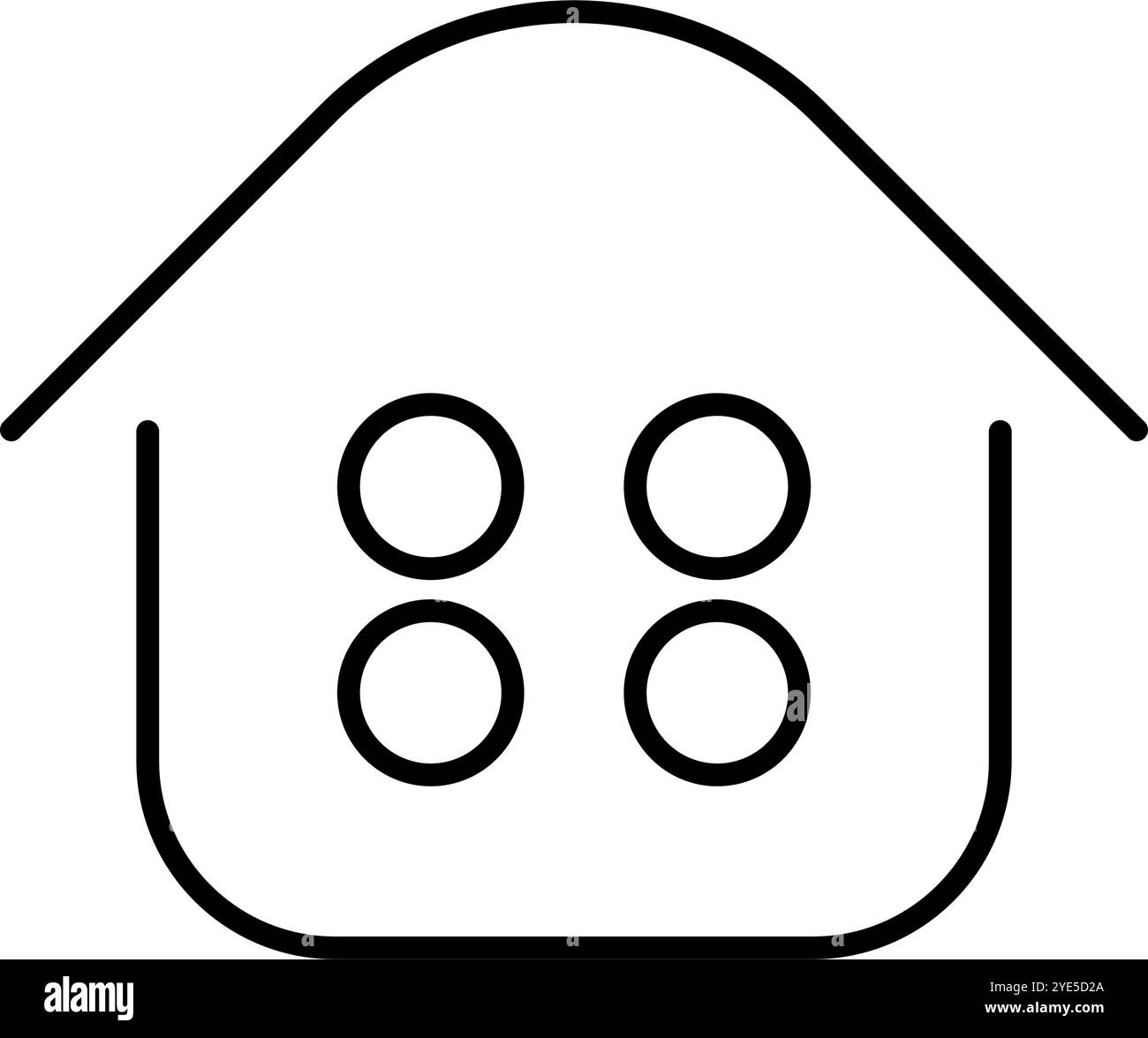 Pop house icon. Housing. Editable vector Stock Vector Image & Art - Alamy