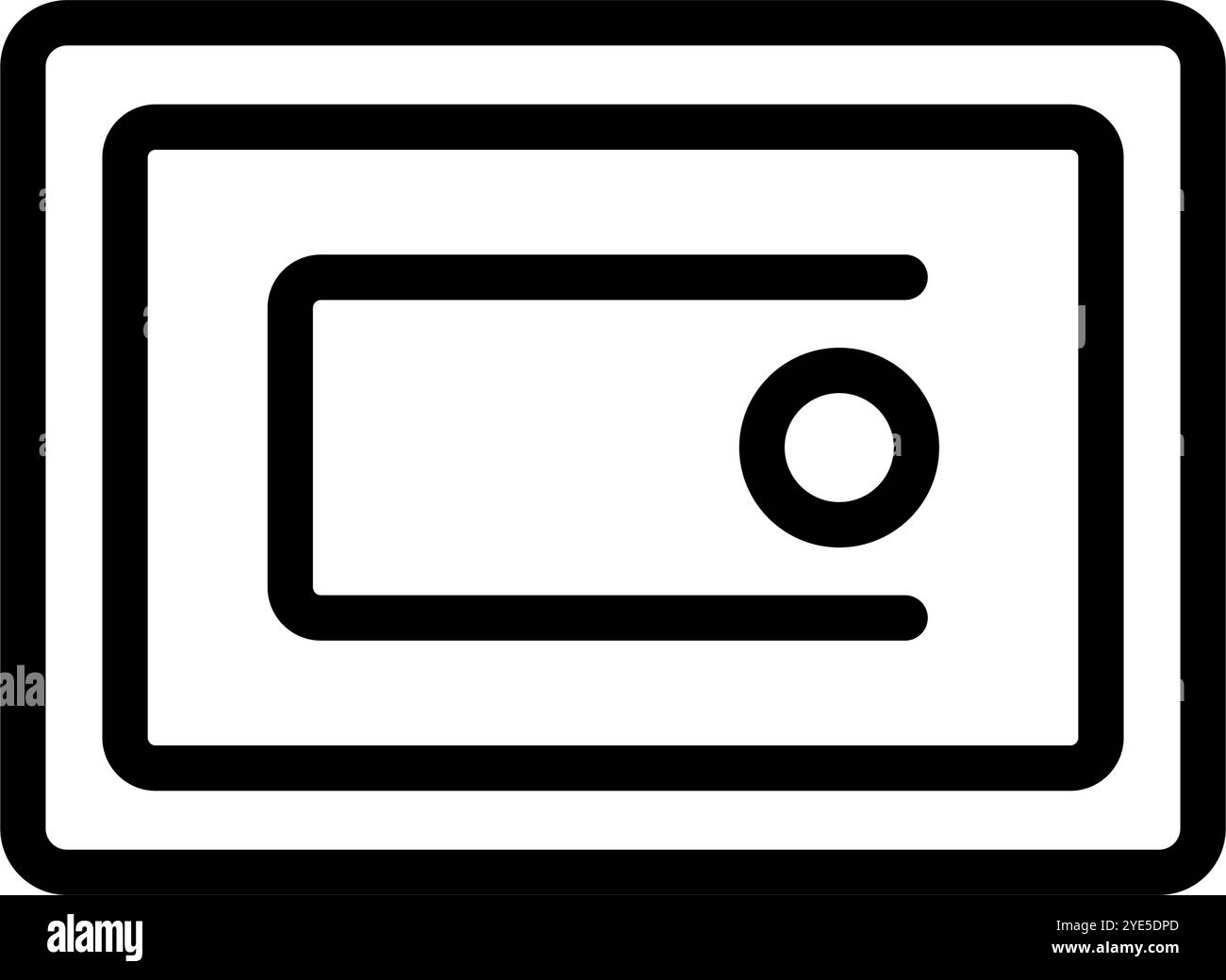 Simple safe icon. Strongbox icon. Editable vector Stock Vector Image ...