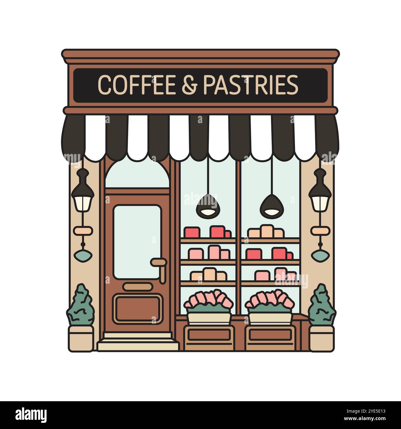 Adorable cafe Stock Vector Images - Alamy