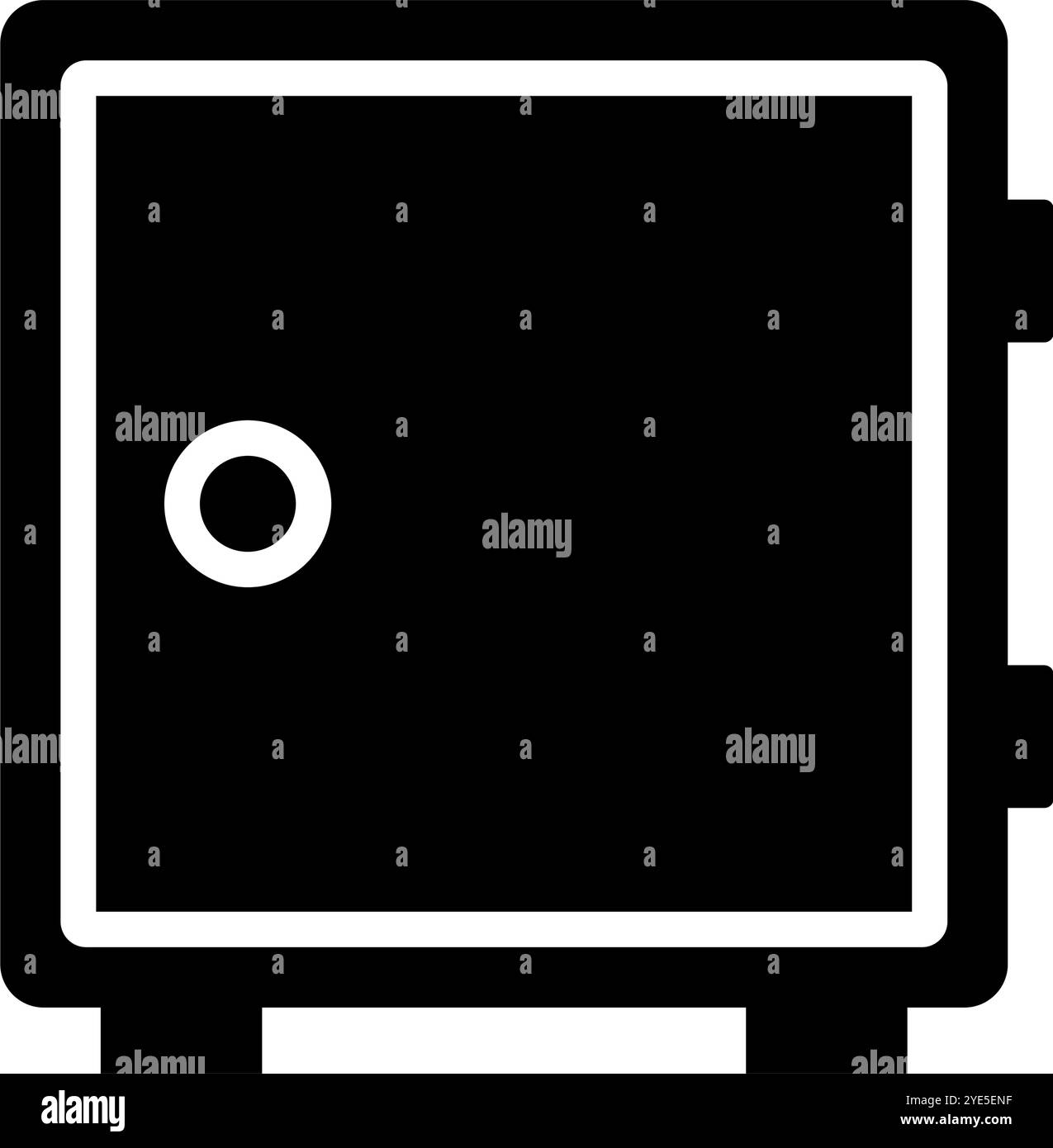 Safe silhouette icon. Strongbox icon. Editable vector Stock Vector ...