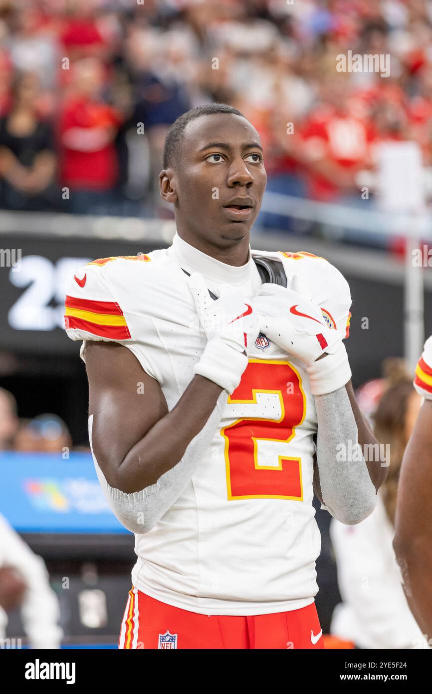 Kansas City Chiefs cornerback Joshua Williams (2) stands for the ...