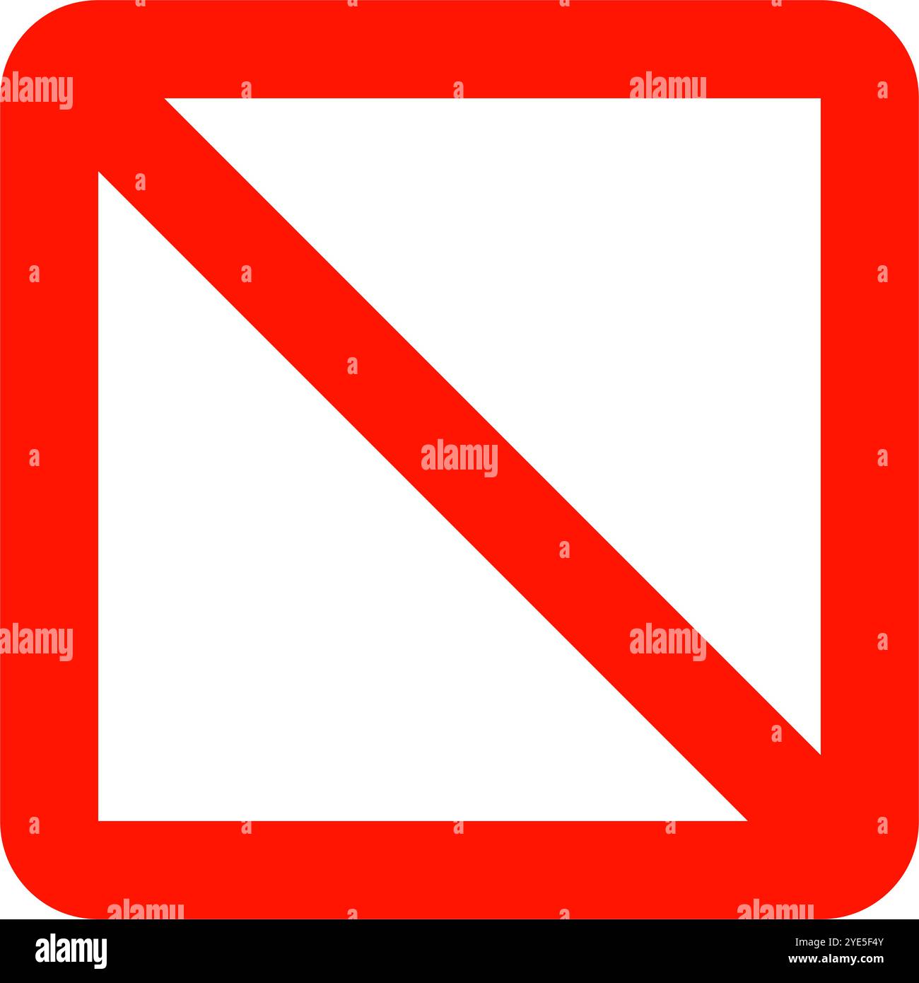 Restricted square sign road hi-res stock photography and images - Alamy