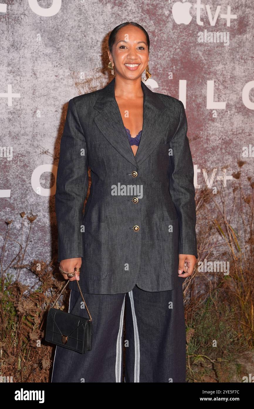 Alexandria Riley attending the world premiere of Apple TV+'s Silo ...