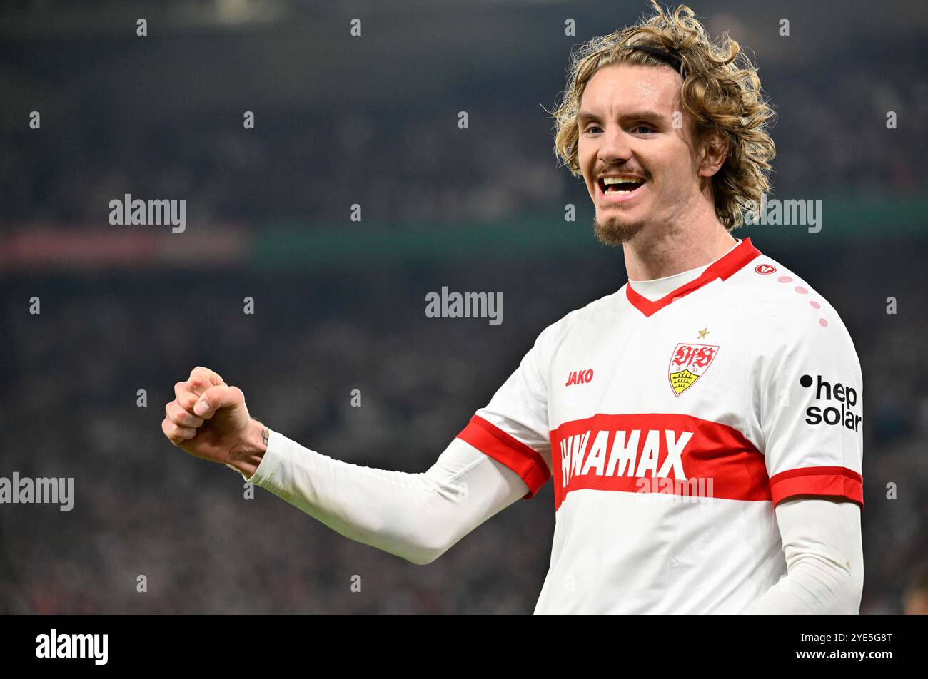 TOR zum 1:0 Nick Woltemade VfB Stuttgart (11) Torjubel VfB Stuttgart vs ...