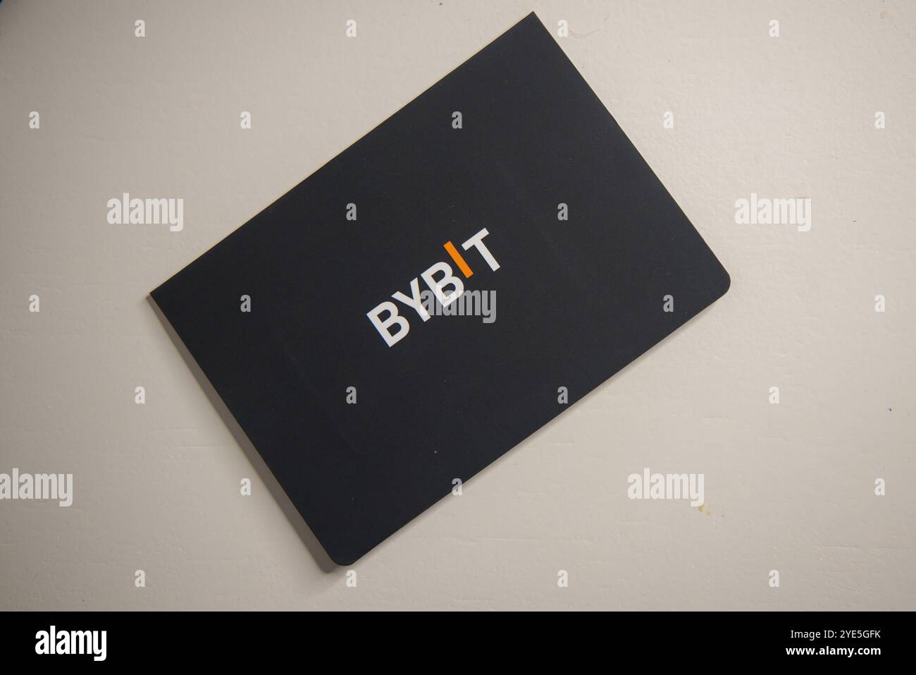 Welcome package with Bybit logo, containing the Bybit card; a ...