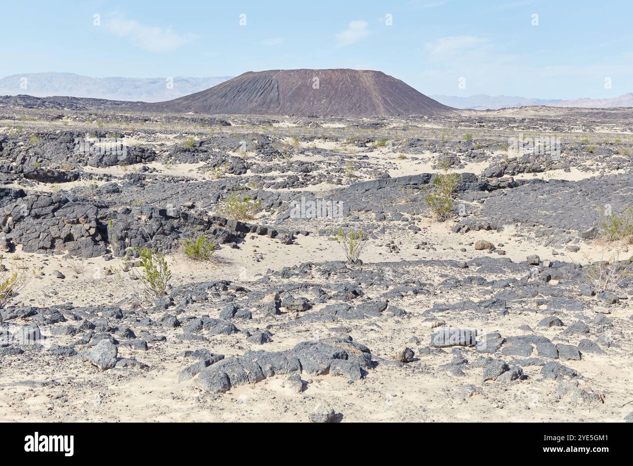 Amboy Crater in southern California is an ancient volcano which ...