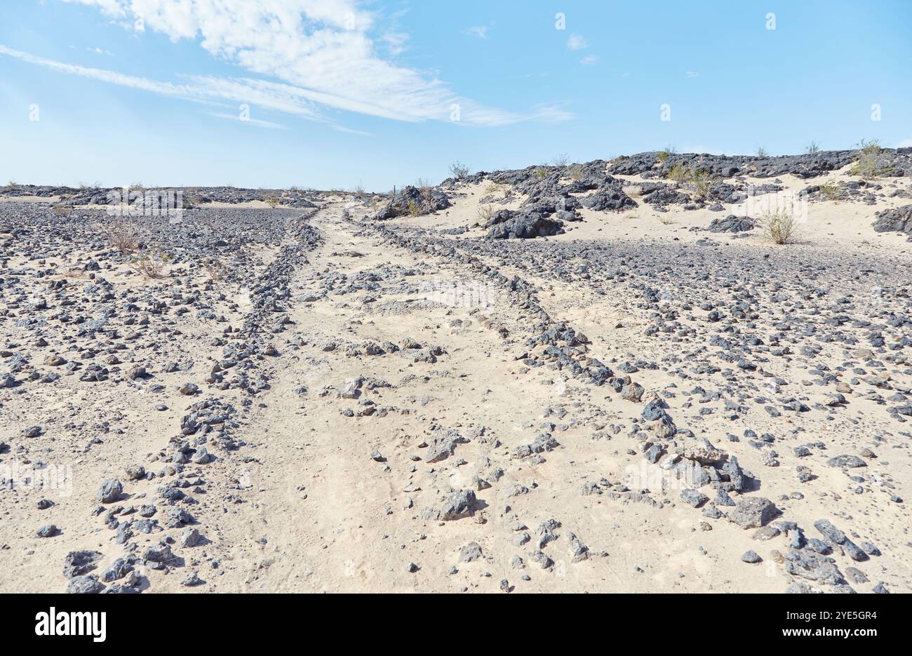 Amboy Crater in southern California is an ancient volcano which ...