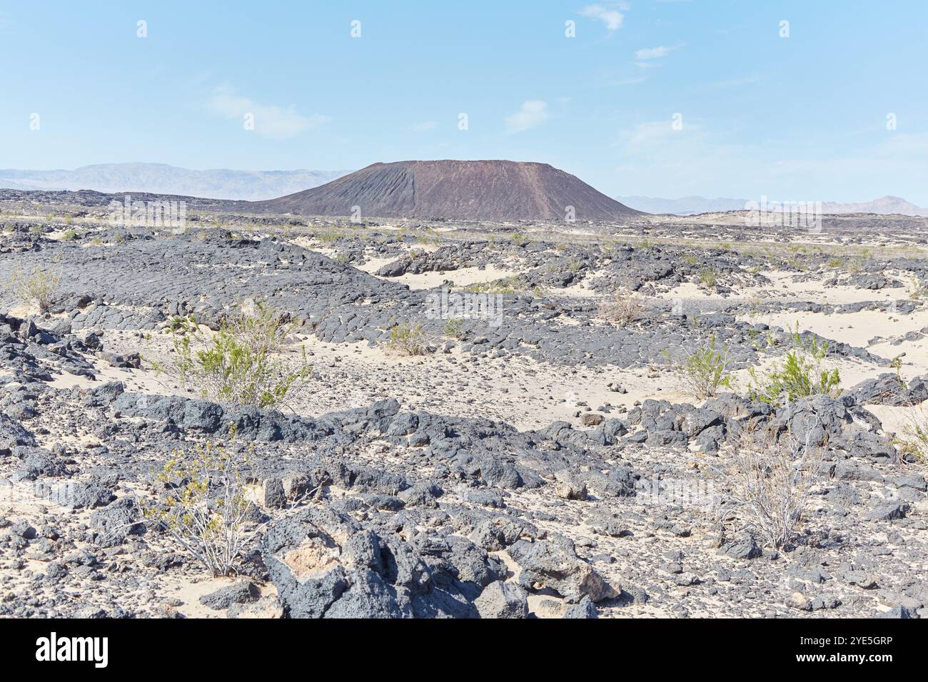 Amboy Crater in southern California is an ancient volcano which ...
