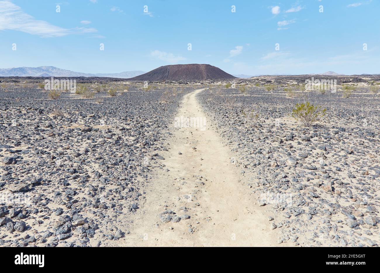 Amboy Crater in southern California is an ancient volcano which ...