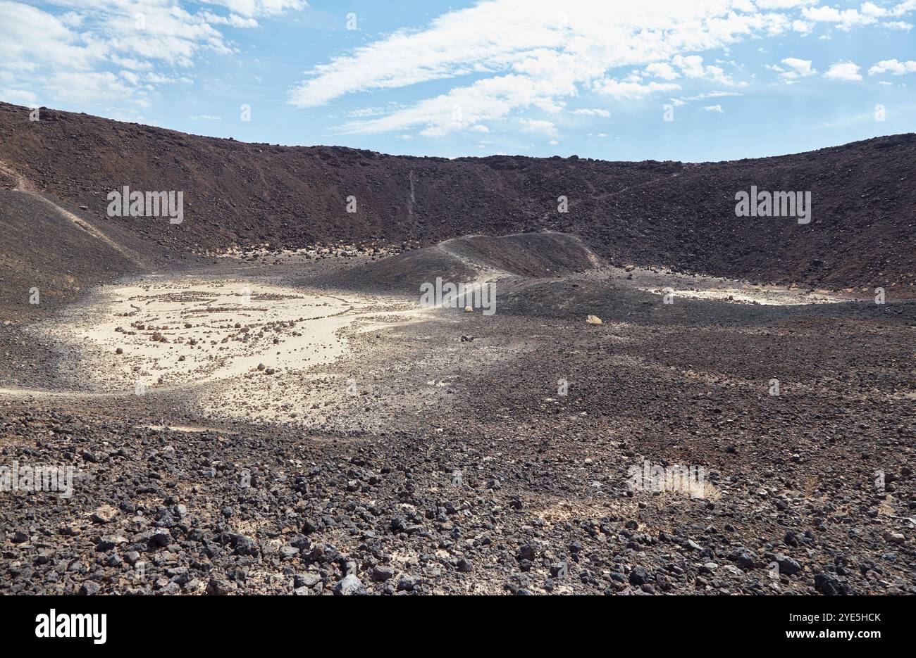 Amboy Crater in southern California is an ancient volcano which ...