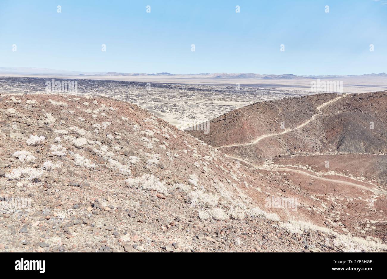Amboy Crater in southern California is an ancient volcano which ...