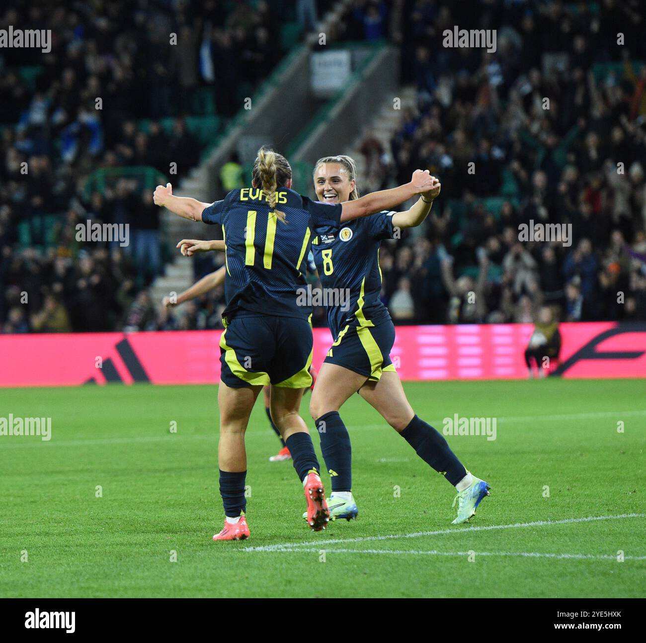 Scotlands sam kerr celebrates scoring opening goal hi-res stock ...