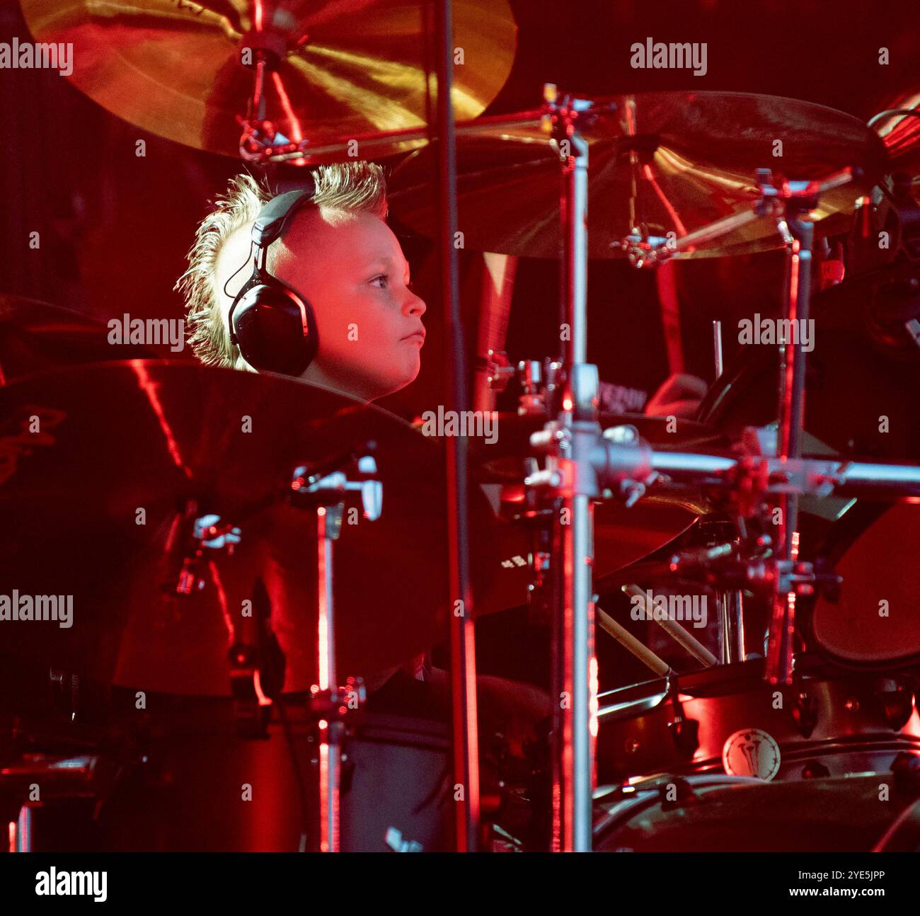 Caleb H age 9 preforming at Teddy Rocks Festival 2024 Charisworth Farm ...