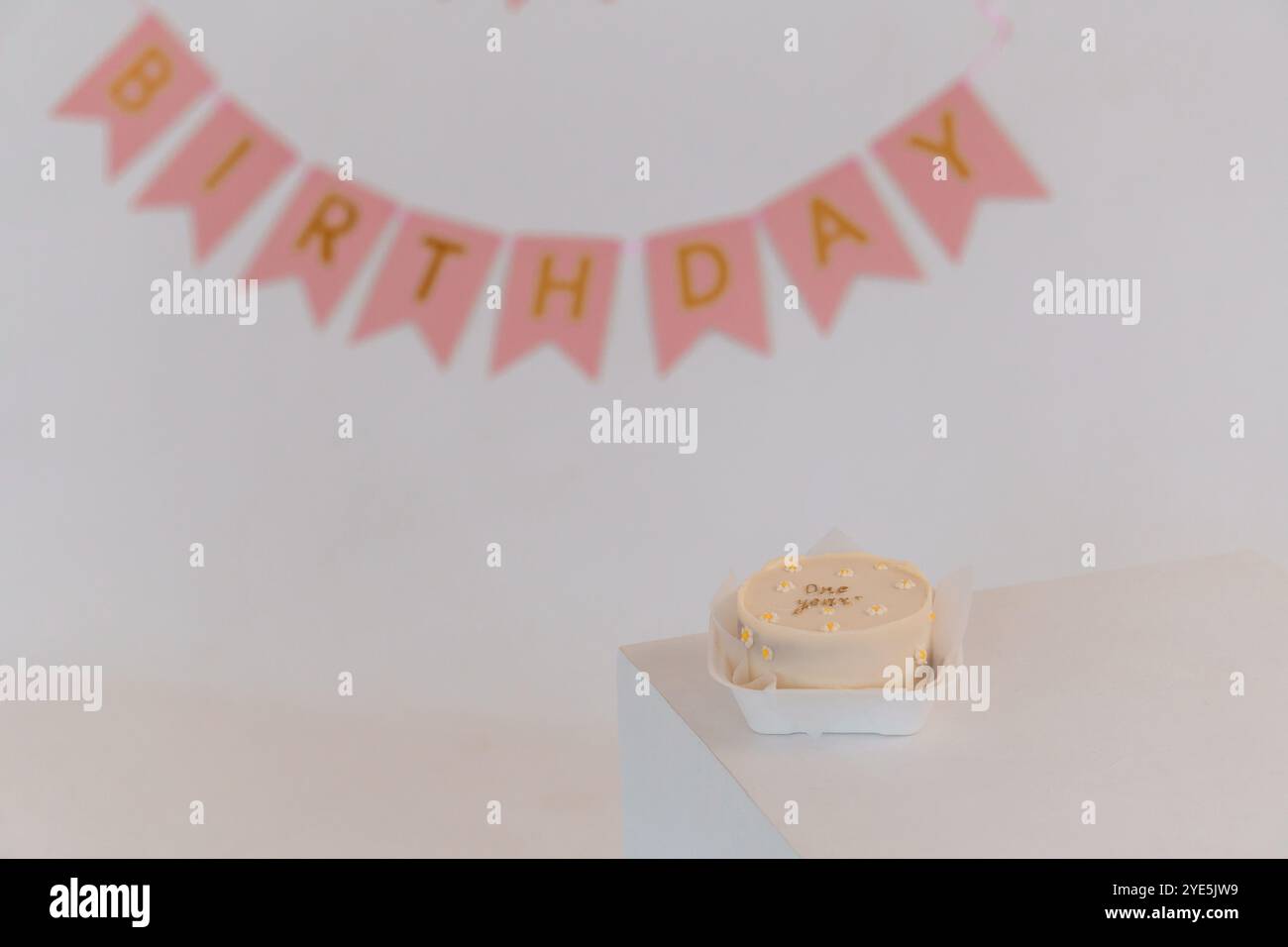 Simple white birthday cake candles hi-res stock photography and images ...