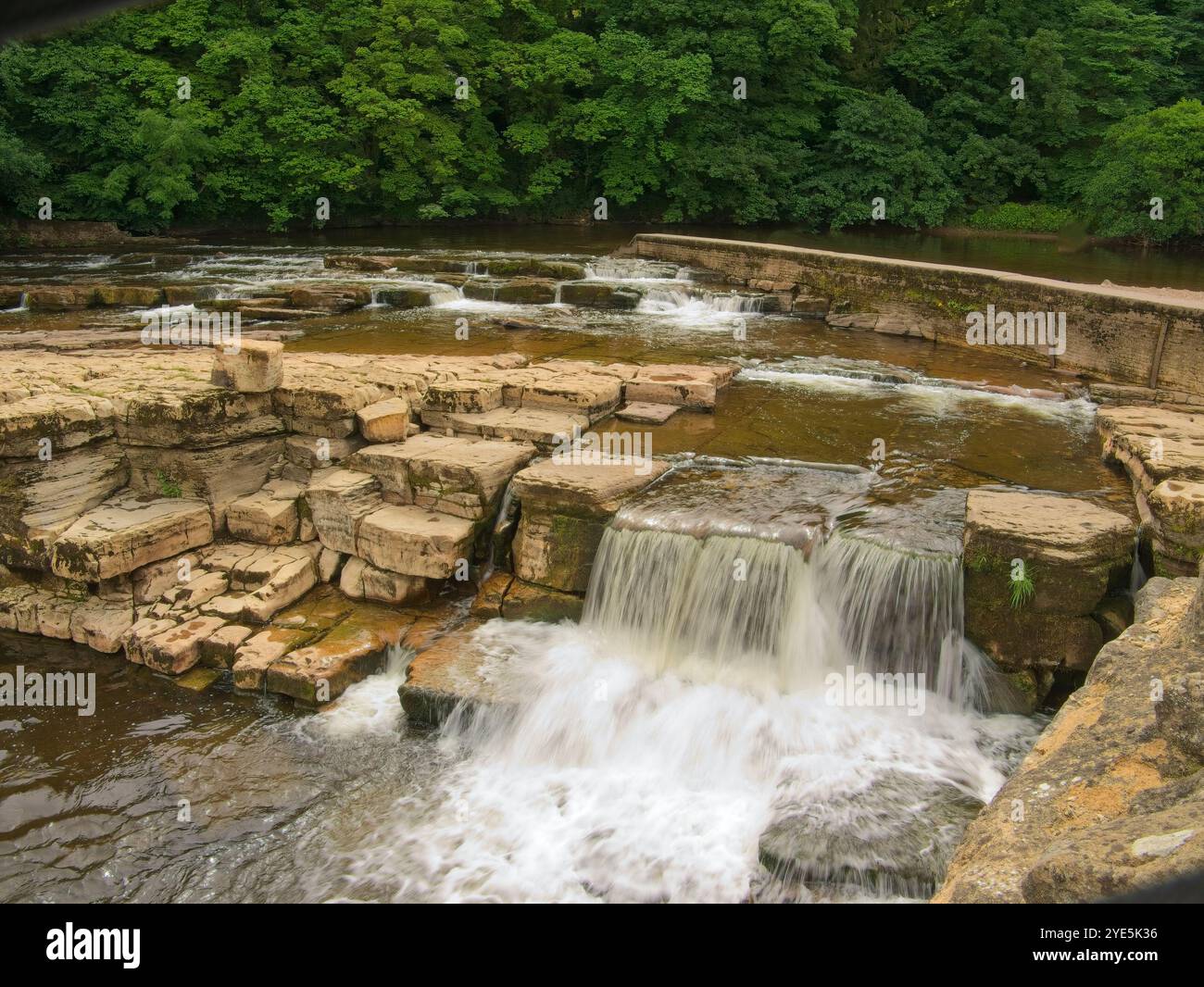 Richmond Waterfalls, River Swale, North Yorkshire, Great Britain Stock ...