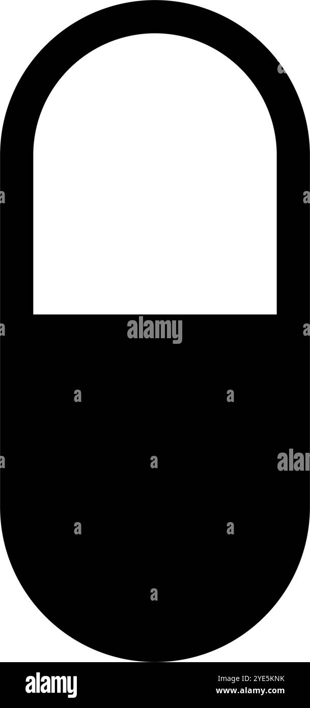 Simple capsule drug icon. Editable vector Stock Vector Image & Art - Alamy