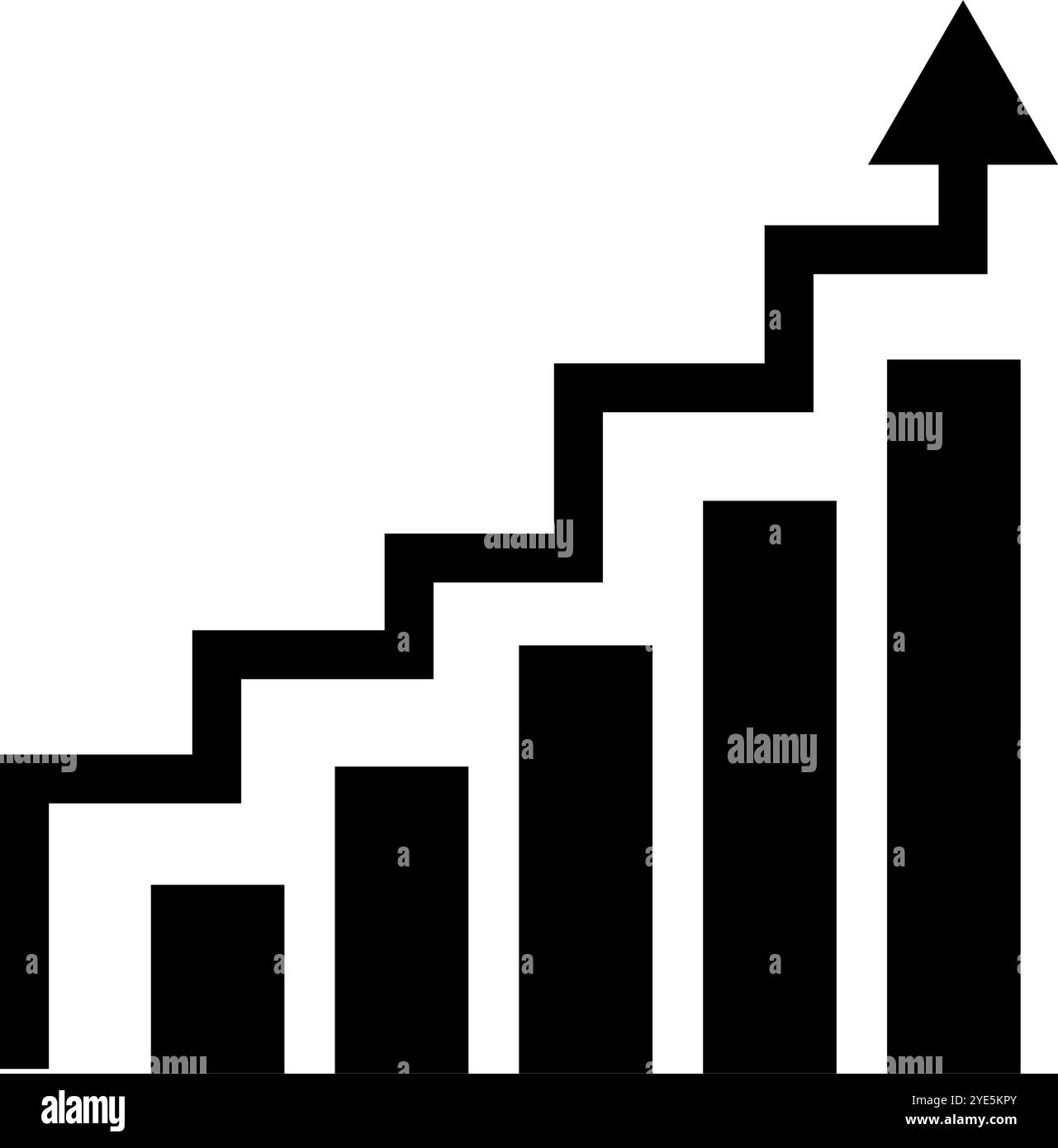 Stairway rising bar graph hi-res stock photography and images - Alamy