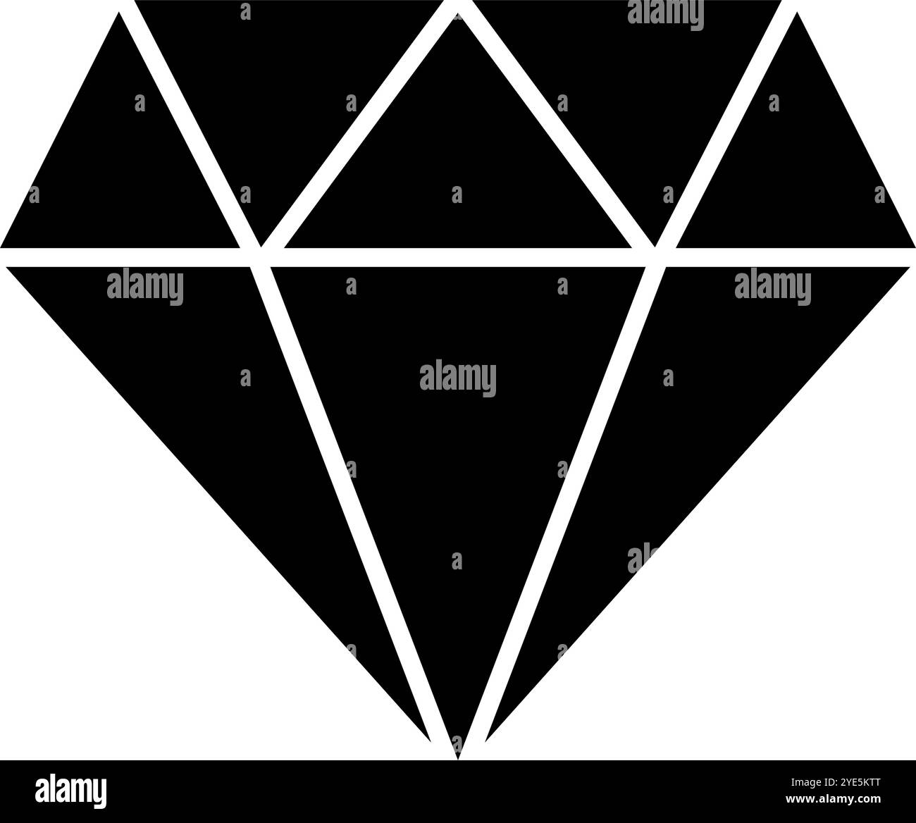 Diamond shape silhouette Black and White Stock Photos & Images - Alamy